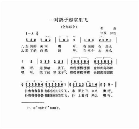 一对鸽子虚空里飞调六线简谱 虫虫吉他谱免费下载