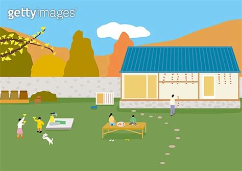 가을 풍경 컨셉 원거리 마스크 방호용품 생활속거리두기 사회이슈 사회적거리두기 사회이슈 단풍나무 은행나무 시골풍경 교외전경 이미지