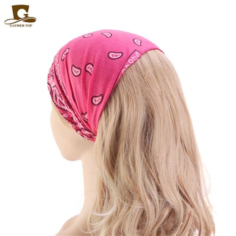 페이즐리 프린트 헤드 밴드 여성용 와이드 요가 엘라스틱 헤어 밴드 스포츠 터번 여성용 성인 헤어 액세서리 헤드 랩 헤어 액세서리