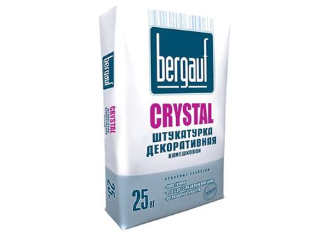 Штукатурка камешковая декоративная Bergauf Crystal 2 5 3 мм 25 кг 56 шт под Мир тепла