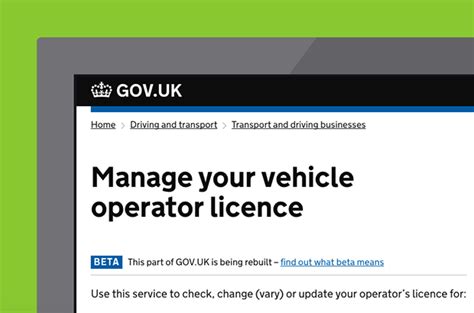 Operator Licence Moving On