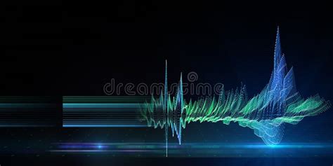 Abstract Background Wireframe Graph With Light Technology Wireframe Concept In Virtual Space