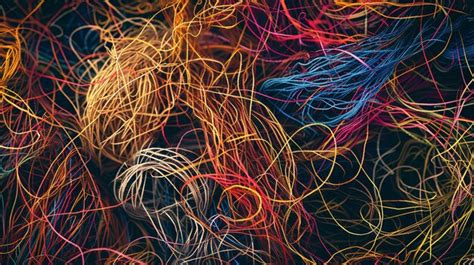 Premium Photo Tangled Colorful Wires