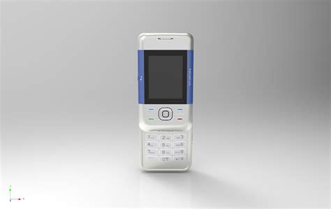 诺基亚5200滑盖手机 Proe 模型图纸下载 懒石网