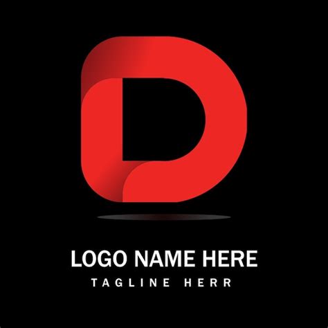 Diseño Creativo Del Logotipo De La Letra D Vector Premium