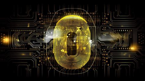 Biometric Authentication Fingerprint Scanning Circuit Board Background