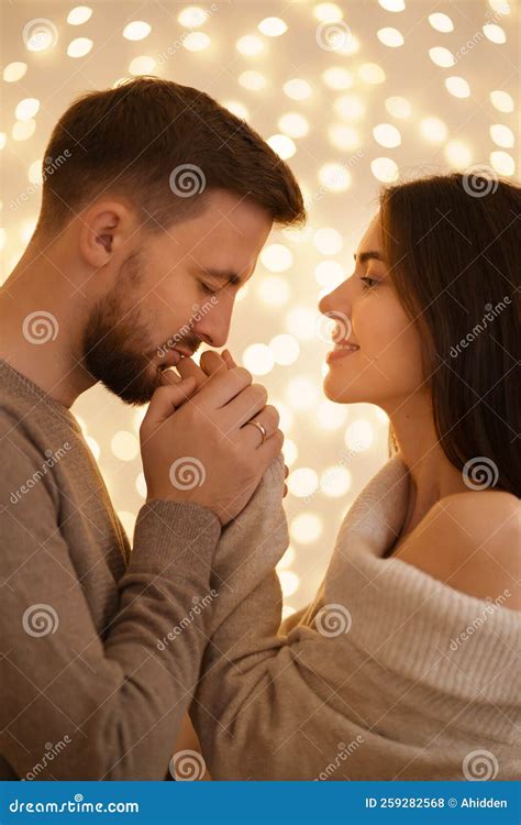 Smiling People Portrait On Lights Background Stock Photo Image Of