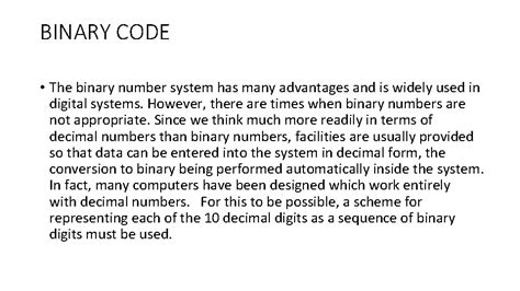Computer Codes The Representation Of All Numeric Data