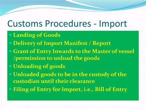 Customs Duty Valuation Procedures Pptx