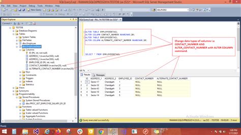 Alter Multiple Columns In A Table