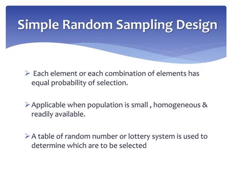 Census Sampling Survey Sampling Design And Types Of Sample Design
