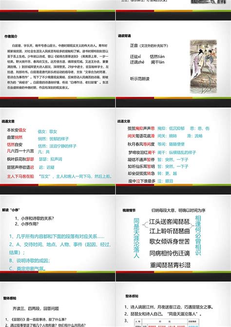 琵琶行 并序 PPT教学课件 卡卡办公