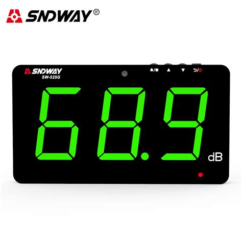 Sndway Wall Mounted Sound Level Meter 30~130db Decibel Monitoring Meter Audio Measuring
