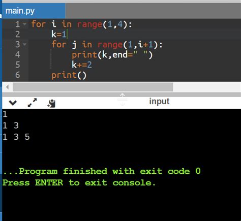 Solved Write A Program To Print The Following Number Pattern Using A Loop Course Hero