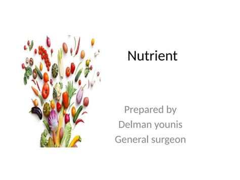 Lecture Onn Nutrient Pptx