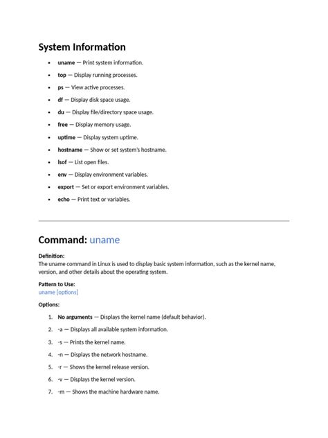 system information linux command pdf file system operating system technology