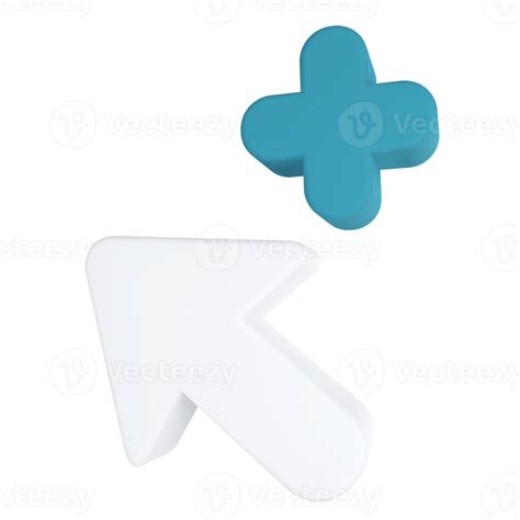 Add Cursor Cursor 3d Rendering 17785488 Png