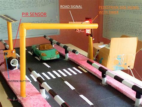 Pir Automated Intelligent Zebra Crossing