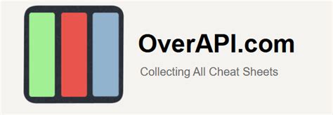 Overapi The Ultimate Developer Cheat Sheet Mediahike