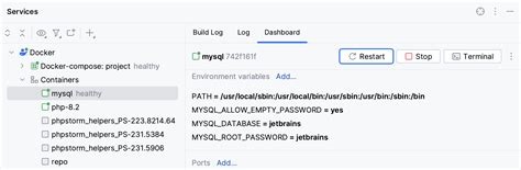 docker containers phpstorm documentation