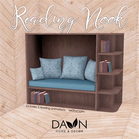 Second Life Marketplace Reading Nook Dawn
