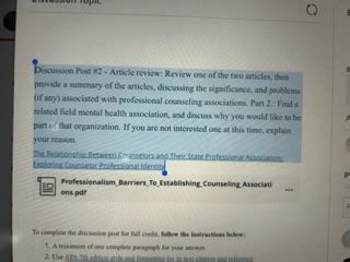 Solved Discussion Poet In Article Review Review One Of Chegg