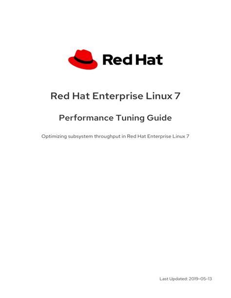 Red Hat Enterprise Linux 7 Performance Tuning Guide En Us