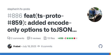 feat ts proto 859 added encode only options to tojson methods by