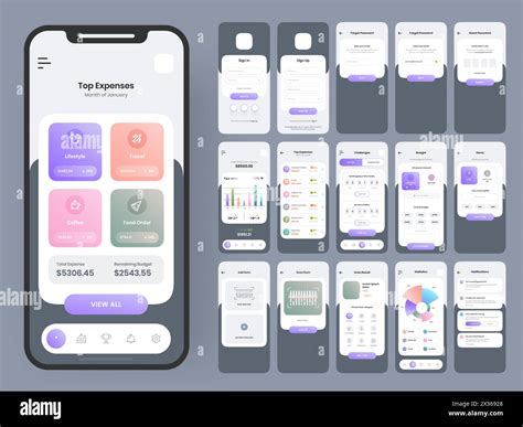 Log In Screens Stock Vector Images Alamy