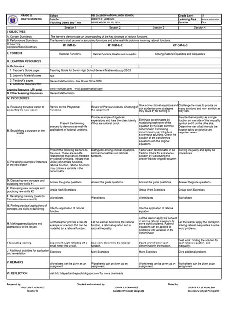 Dll Genmath Q1 Week 03 Pdf Equations Function Mathematics