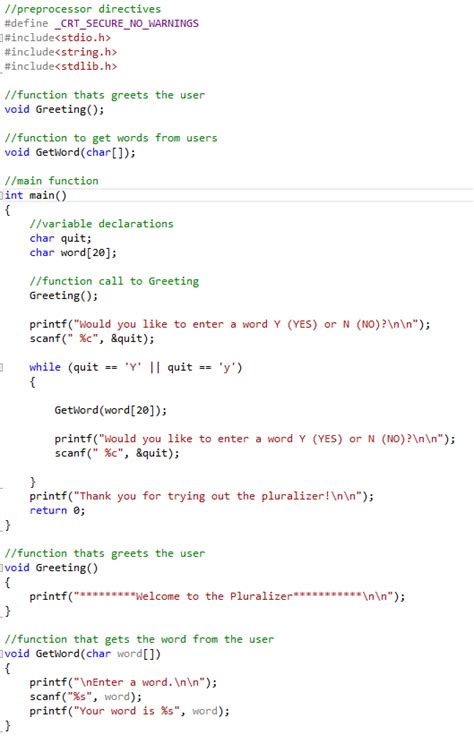 Started Working On My Code And My Program Keeps