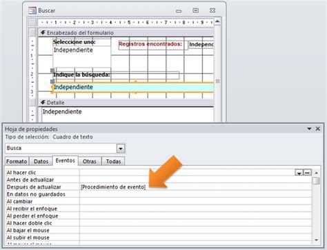 access hacer que un buscador encuentre registros en formato texto