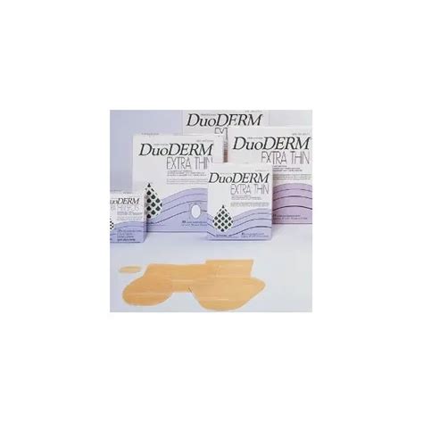 Convatec Duoderm Extra Thin Hydrocolloid Dressing 1 34 X 1 12 Oval