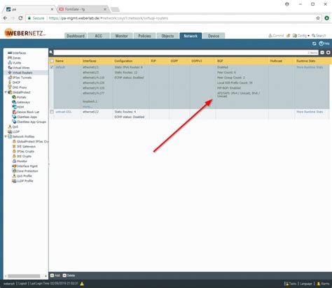 Basic Mp Bgp Lab Palo 12 Show Virtual Routers