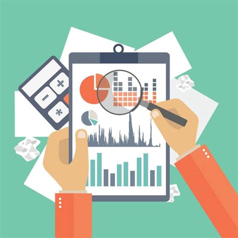 Analyzing Data Vector Art Icons And Graphics For Free Download