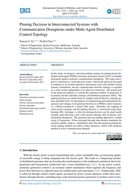 Pdf Pinning Decision In Interconnected Systems With Communication Disruptions Under Multi