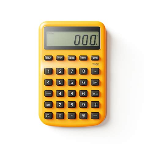 Premium Vector Yellow Color Calculator Gradient Vector White Background