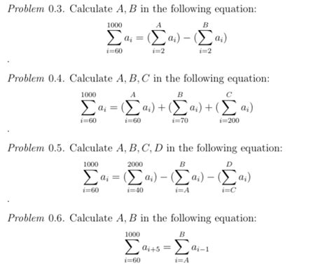 Solved Problem 0 3 Calculate A B In The Following Chegg Com