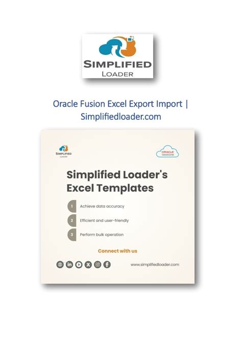 Ppt Oracle Fusion Excel Export Import Powerpoint Presentation Id14500229
