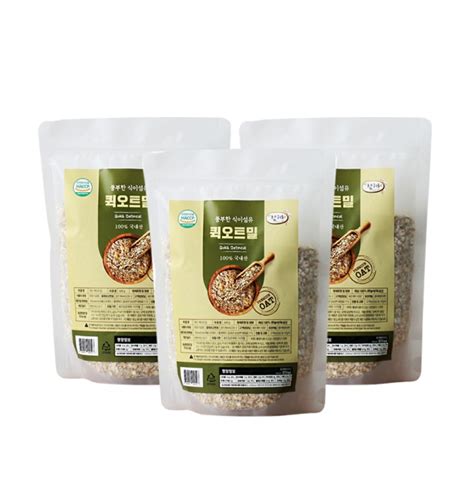 무농약 퀵 국내산 오트밀 납작 귀리 한끼 아침오트밀 유기농잡곡 통귀리 유기농귀리 귀리단백질 오트밀우유 티몬