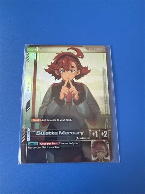 Gundam Card Game English Suletta Mercury Newtype Challenge Top 4 Promo