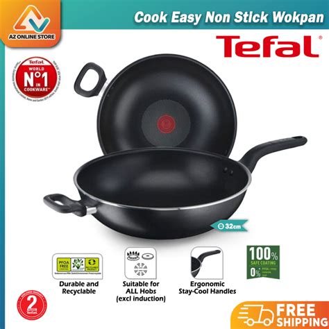 Tefal Cook Easy Wokpan 32cm B5038995 Deep Wok Fry Frying Frypan Kuali