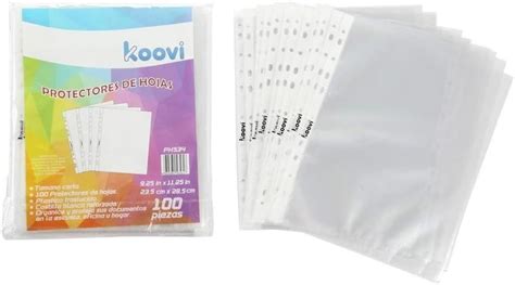 Koovi 200 Piezas De Protector De Hojas Tamaño Carta Protectores
