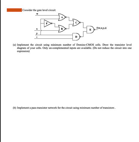 Solved Consider The Gate Level Circuit F W J 2 Implement The