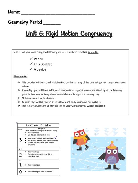 Fillable Online Common Core Geometry Unit 2 Lesson 6 Congruence And Fax Email Print