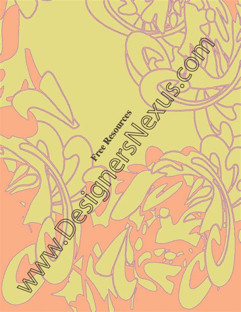 V13 Fashion Portfolio Background Template Abstract Floral Designers Nexus