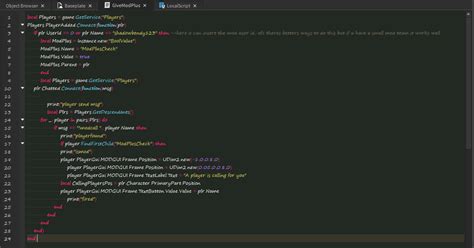 i want to make a support command in my game [basic admin] scripting