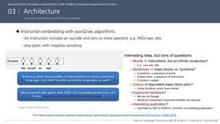 Neural Machine Translation Inspired Binary Code Similarity Comparison Beyond Function Pairs PPT