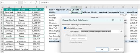 Pivot Table Update In Excel Examples How To Update