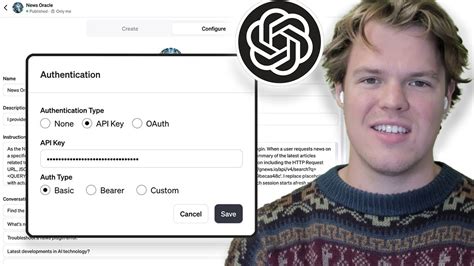creating custom gpts api key for custom actions complete guide youtube